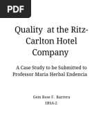 Ritz-Carlton Service Values Overview | PDF | Swot Analysis | Leadership