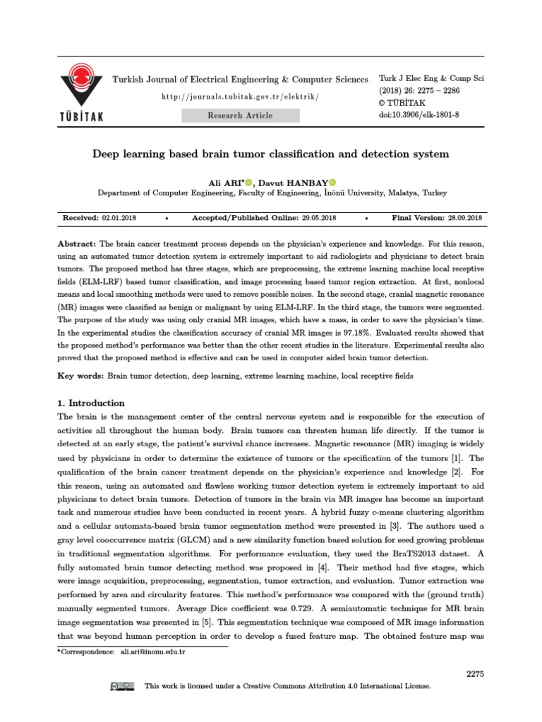 Deep Learning Based Brain Tumor Classification and | PDF | Image ...