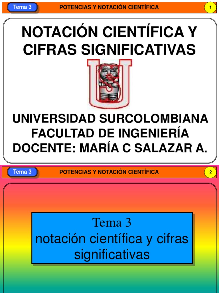 Potencias y Notacion Cientifica | Descargar gratis PDF | Exponenciación | Multiplicación