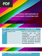Timeline of Philippine Arts | PDF | Contemporary Art | Communication Design