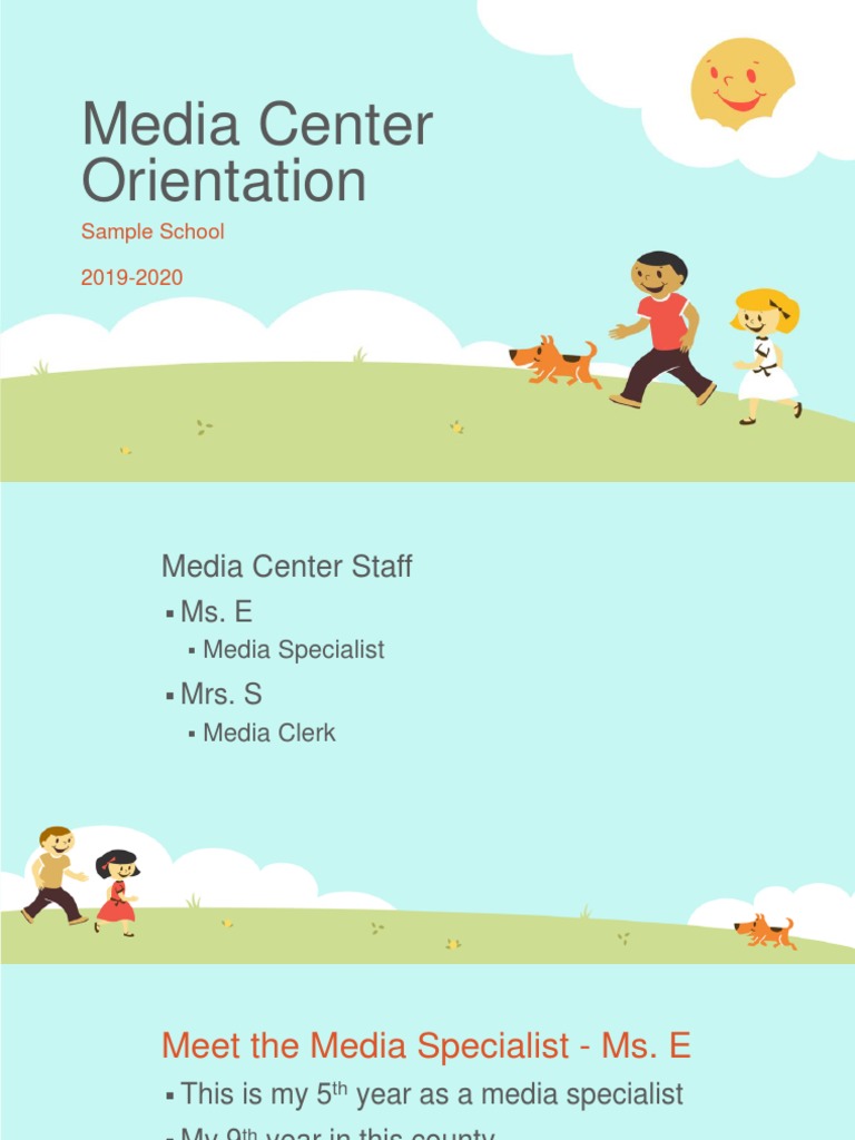 Media Center Orientation: Sample School 2019-2020 | PDF