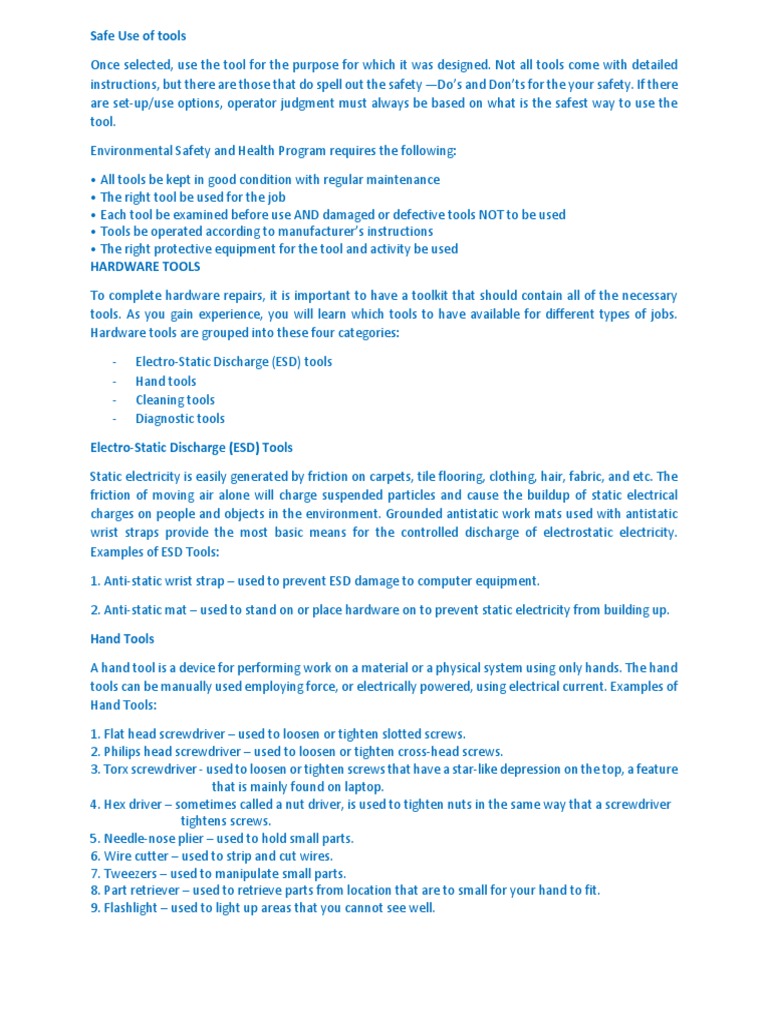 Grade 7 - 8 Handouts | Download Free PDF | Electrostatic Discharge | Screw