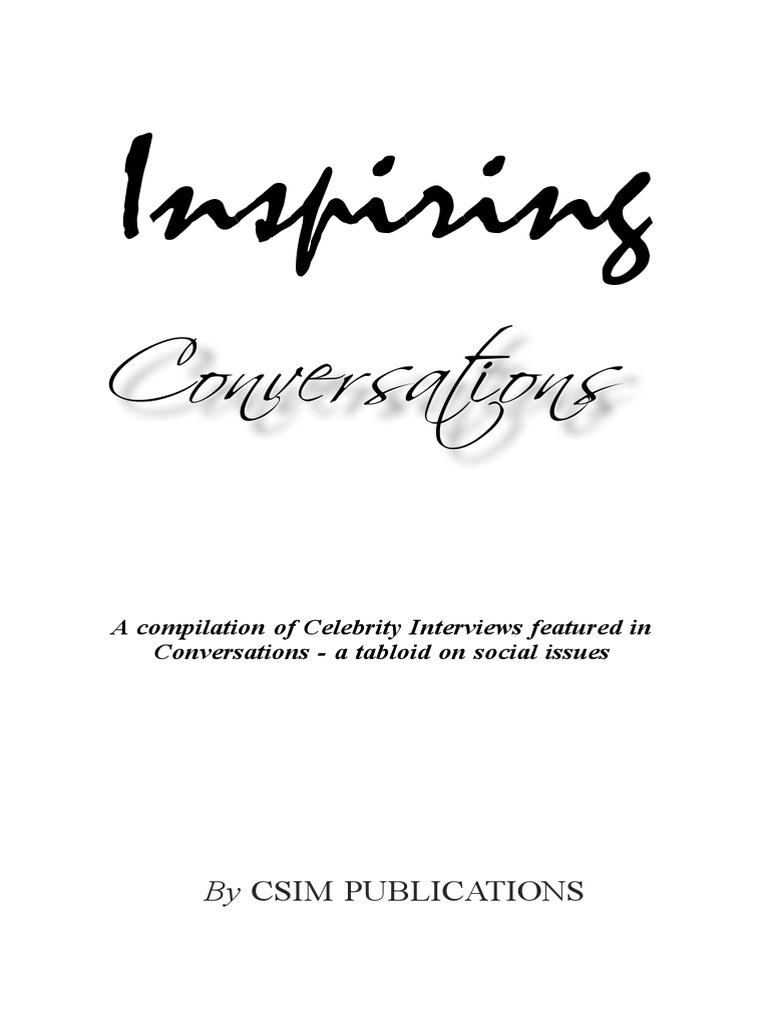 Inspiring Conversation | PDF | Microfinance | Singing