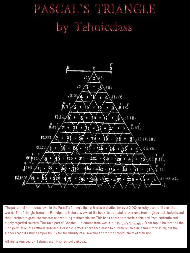 Pascal History PDF | PDF | Fraction (Mathematics) | Matrix (Mathematics)