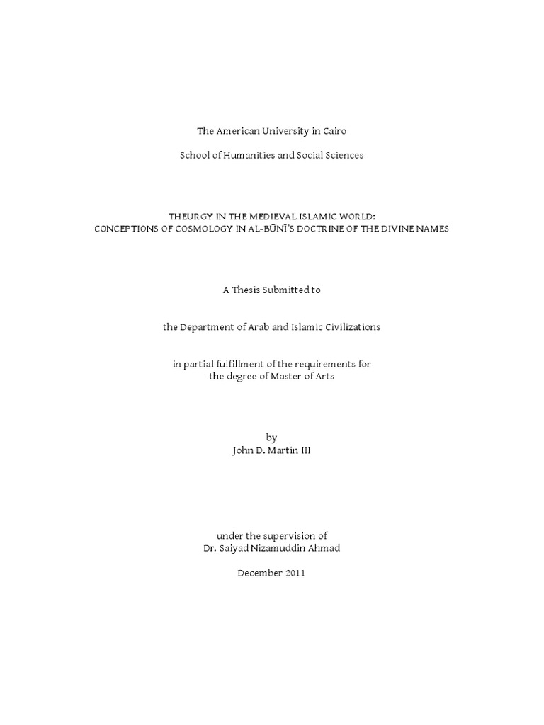 Theurgy in The Medieval Islamic World PDF | PDF | Theory | Occult