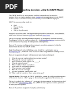 GROW Coaching Model Worksheet | PDF | Goal | Psychology