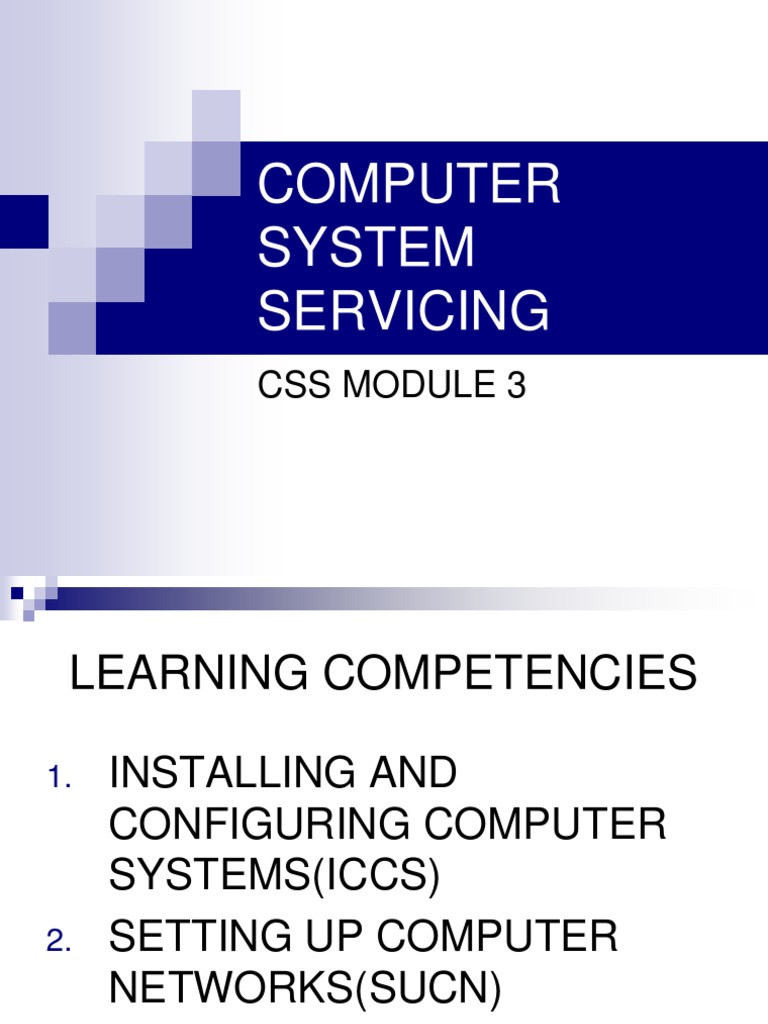Computer System Servicing: Css Module 3 | PDF | Personal Computers | Printer (Computing)