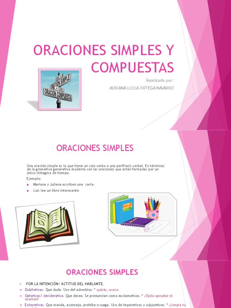 Oraciones Simples y Compuestas | PDF | Oración (Lingüística) | Verbo