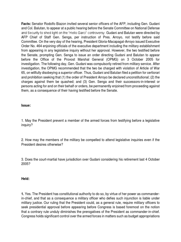 Gudani Vs Senga | PDF | Presidents Of The United States | American ...