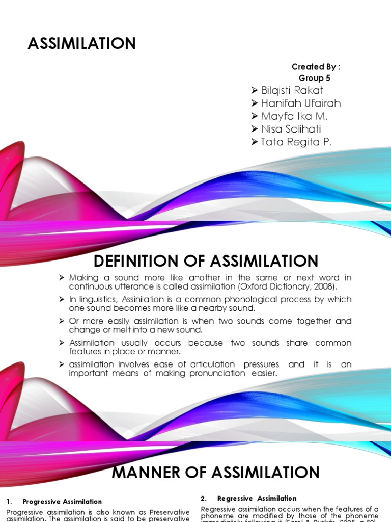 Assimilation PPT Fix | PDF | Phonology | Languages