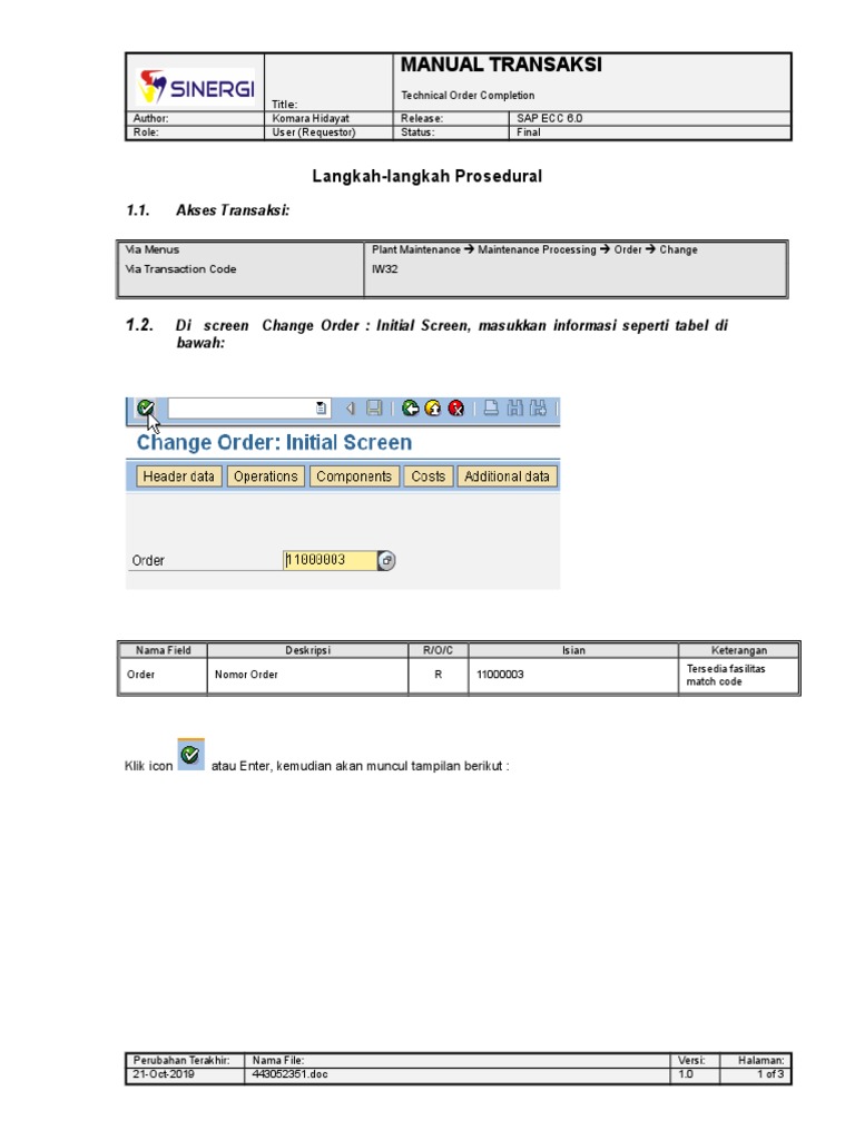 Technical Order | PDF
