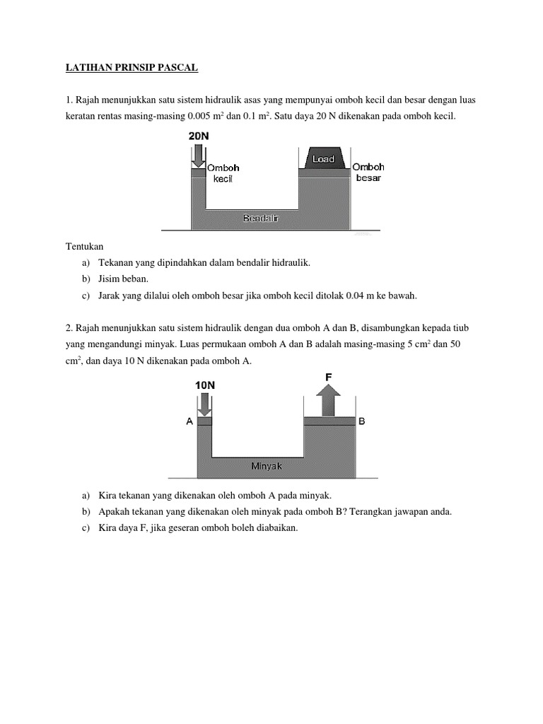 Latihan Prinsip Pascal | PDF