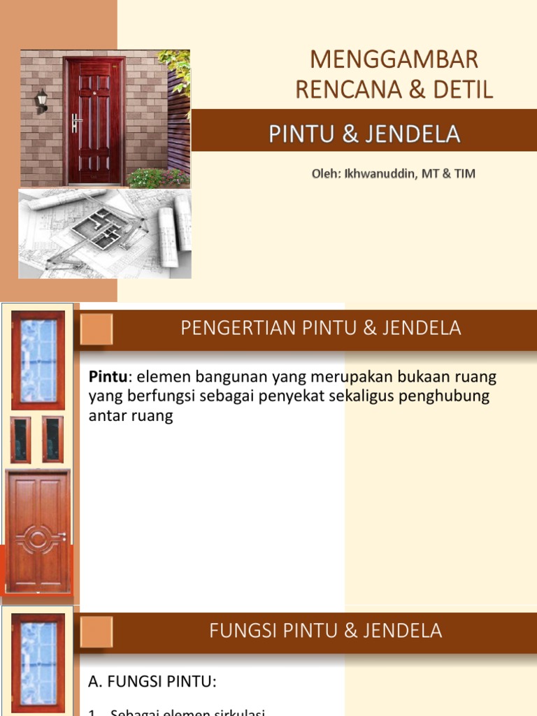 Notasi dan Fungsi Pintu Jendela | PDF