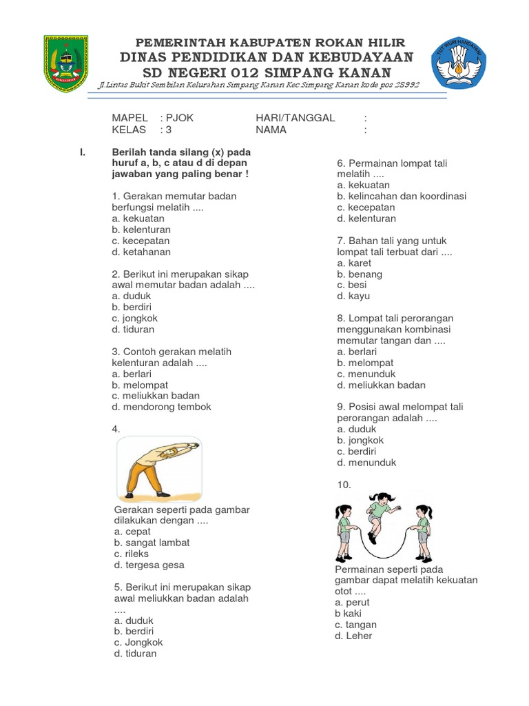 Kop Ujian Uts Kelas 3 | PDF