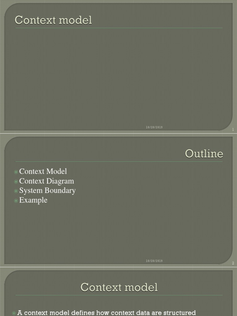 Context Model | PDF | Conceptual Model | System