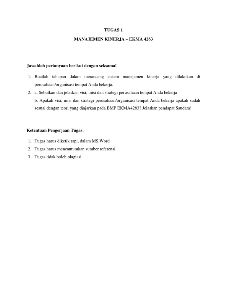 Tugas Ekma 4263 | PDF
