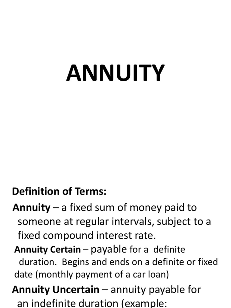 Annuity | PDF | Present Value | Interest