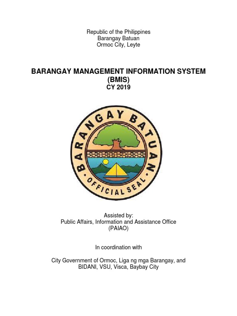 Brgy Batuan BMIS 2019 | Agriculture | Employment