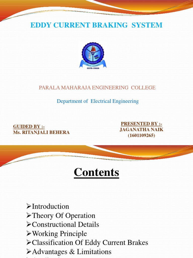of Eddy Current Braking System | PDF | Electromagnetic Induction | Brake