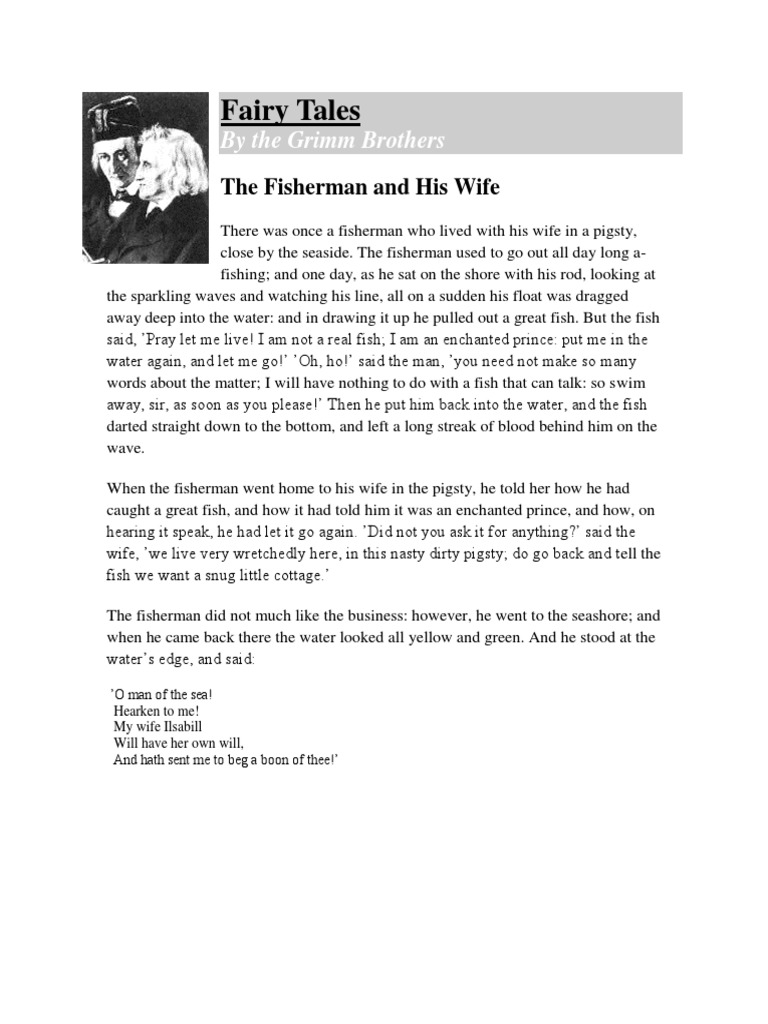 A Fairy Tales - The Fisherman and His Wife | PDF