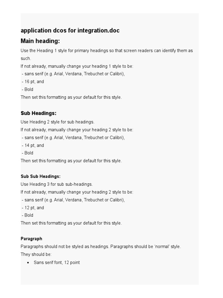 Application Dcos For Integration | PDF | Typefaces | Arial