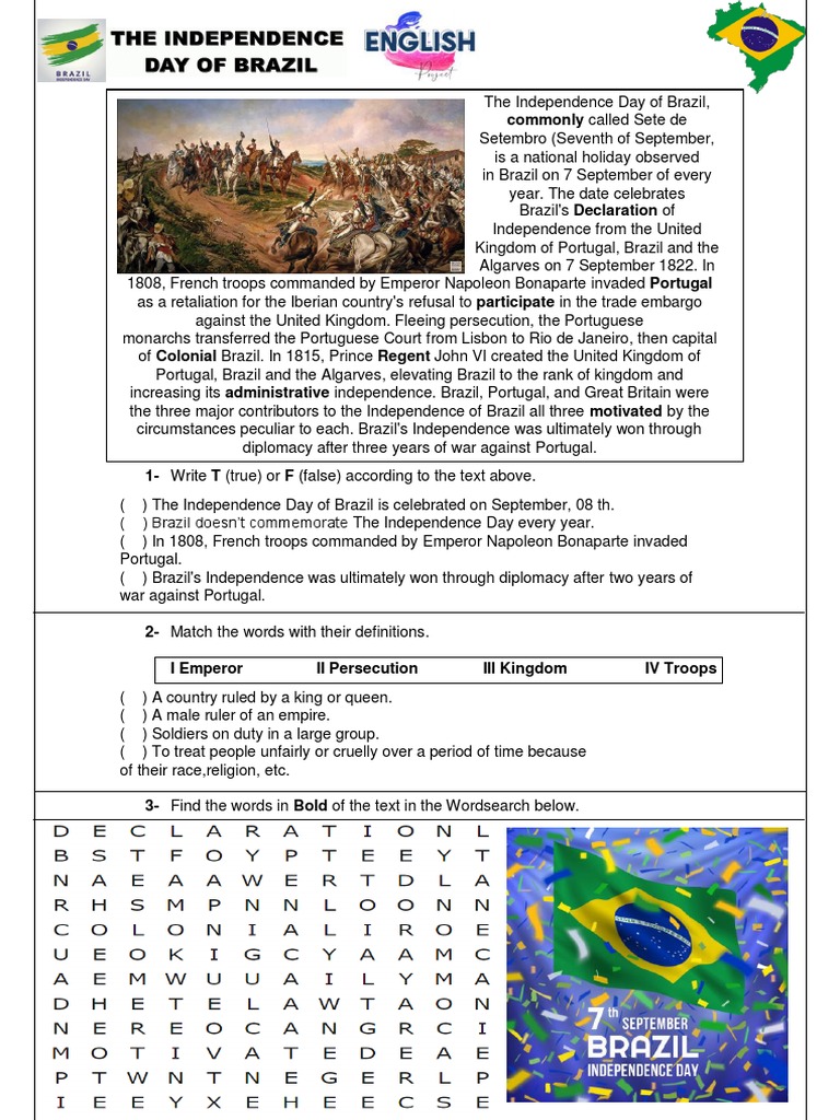 The Independence Day of Brazil | PDF | Monarchy | Europe Travel