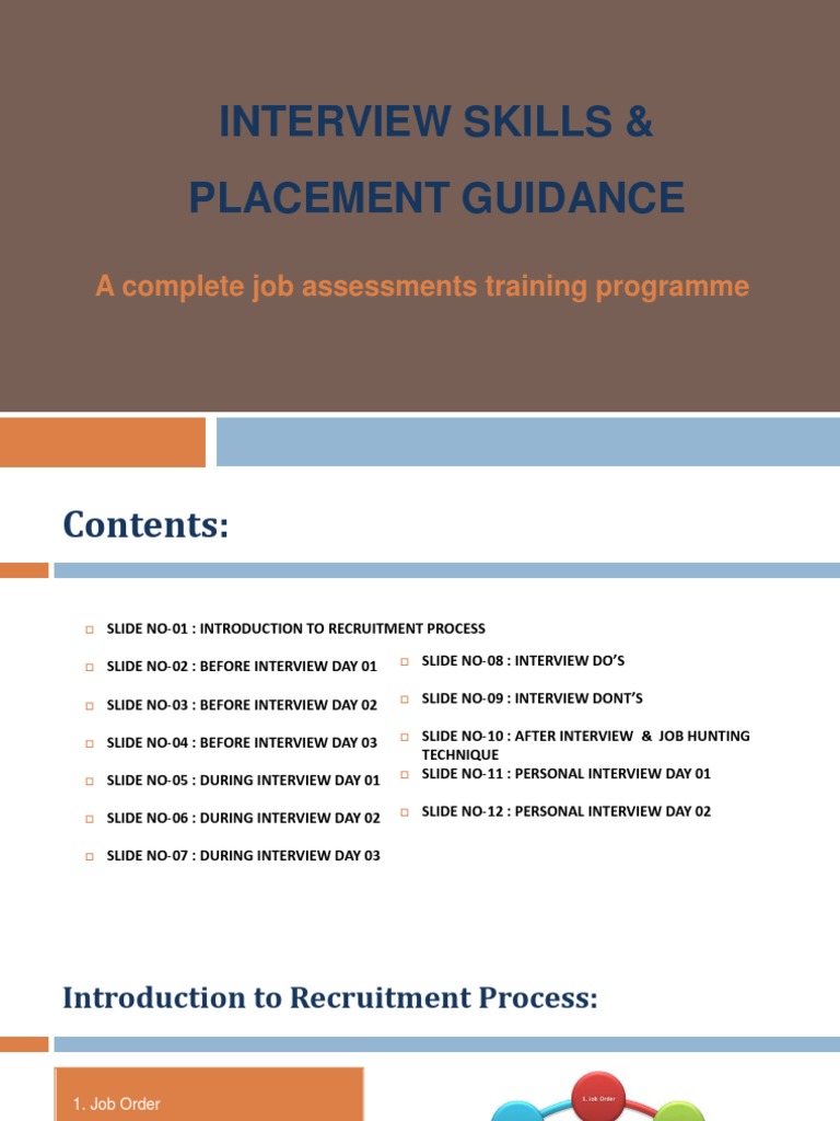 Interview Skills Training Programme | Download Free PDF | Recruitment ...