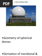 RCC Dome Design and Calculations | PDF | Dome | Concrete