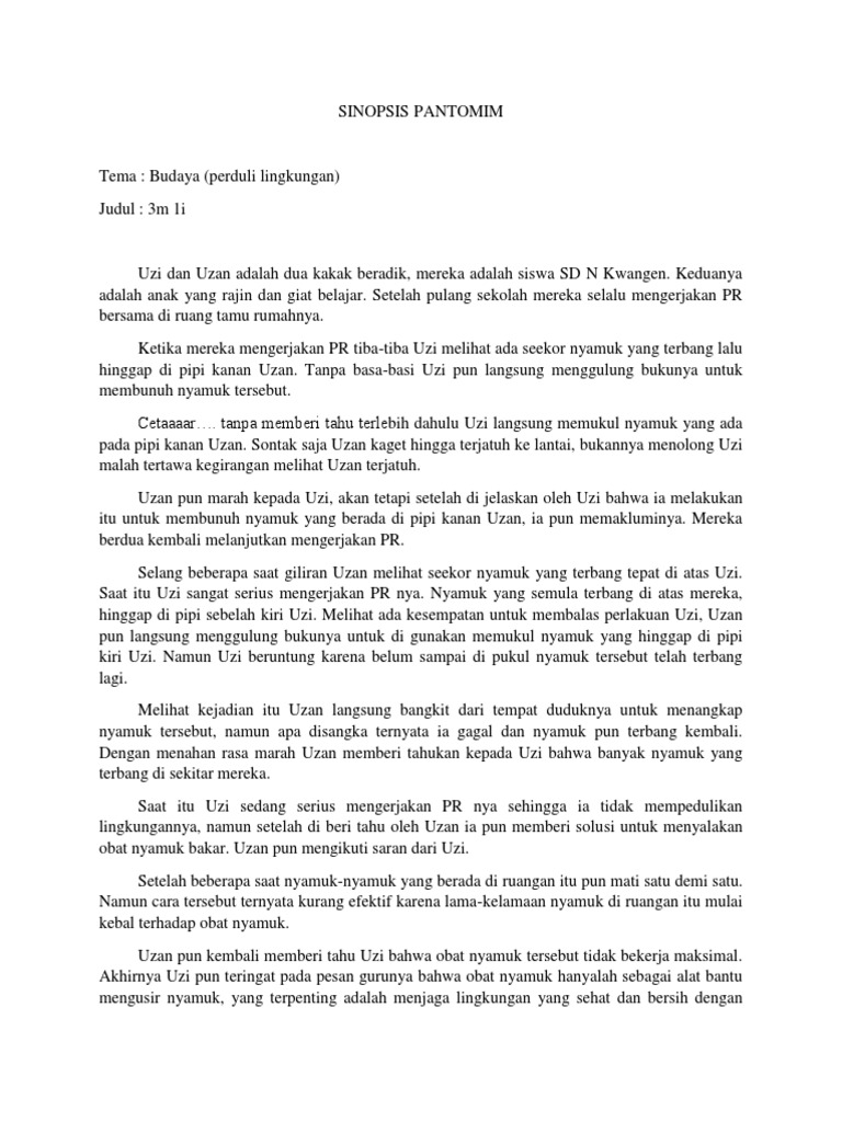 Sinopsis Pantomim | PDF