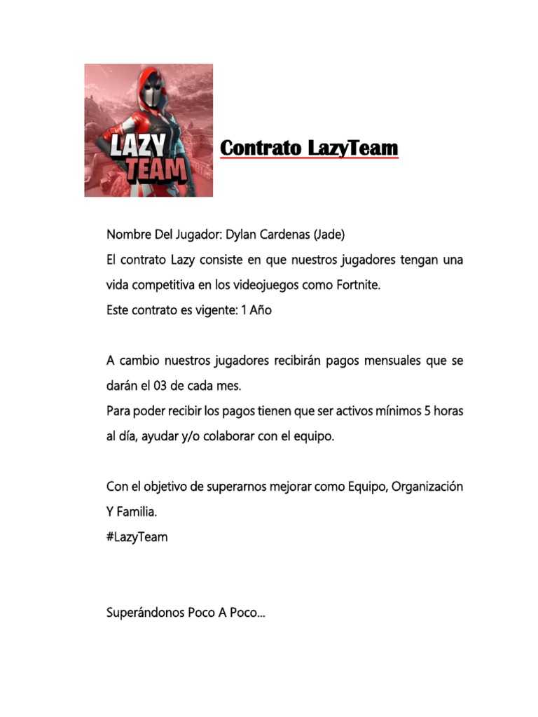 Contrato Esports | PDF