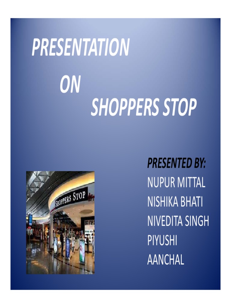 Supply Chain of Shoppers Stop | PDF | Big Box Store | Retail