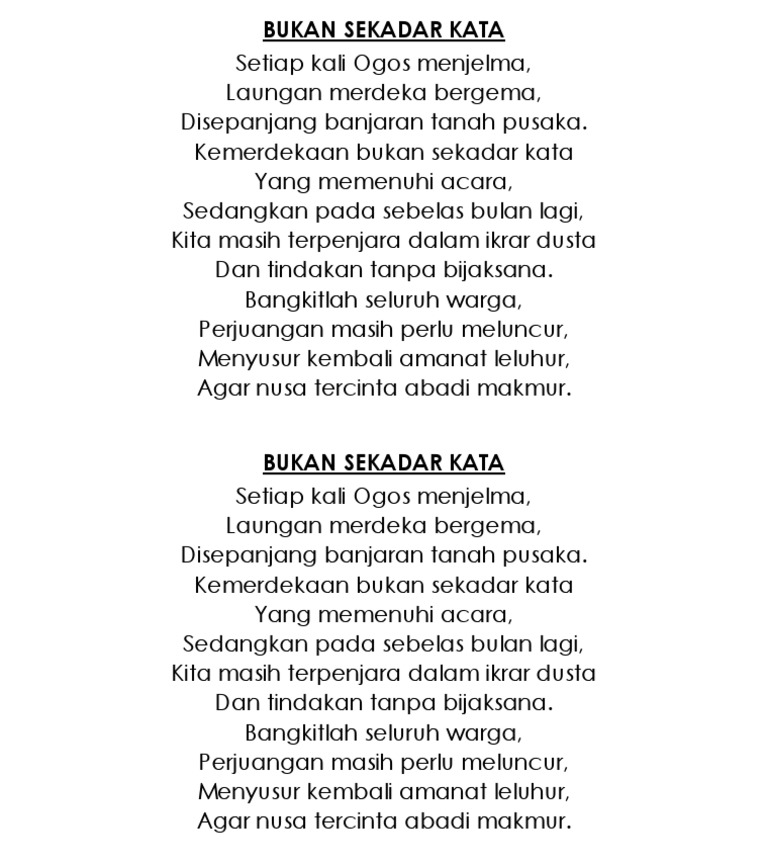Bukan Sekadar Kata | PDF