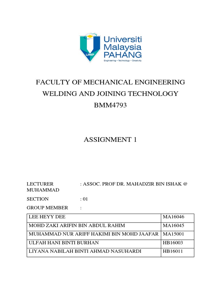 Assignment 1 Welding | PDF | Welding | Construction