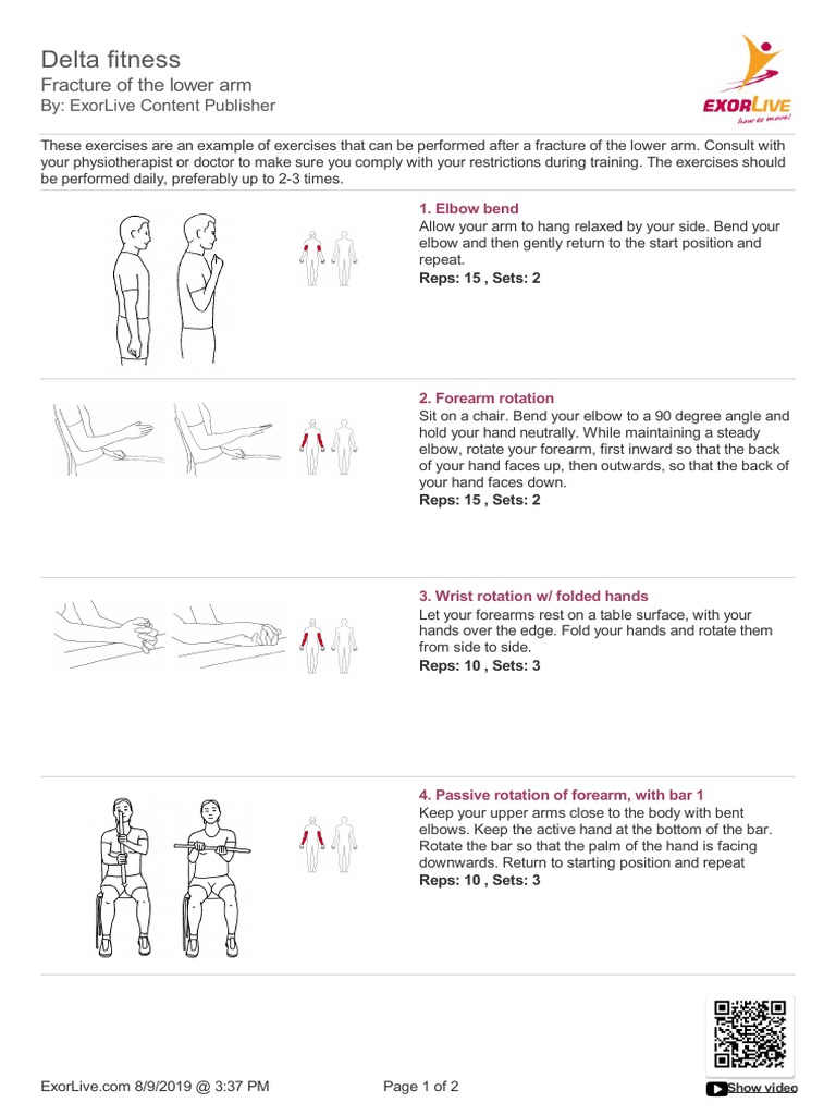 Rehabilitation Exercises for a Lower Arm Fracture: An Illustrated Guide ...