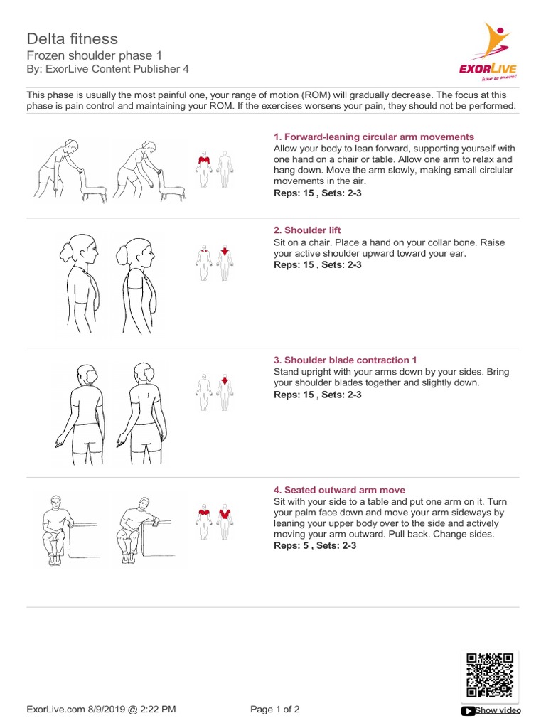 Frozen Shoulder Phase 1 | PDF | Shoulder | Sports