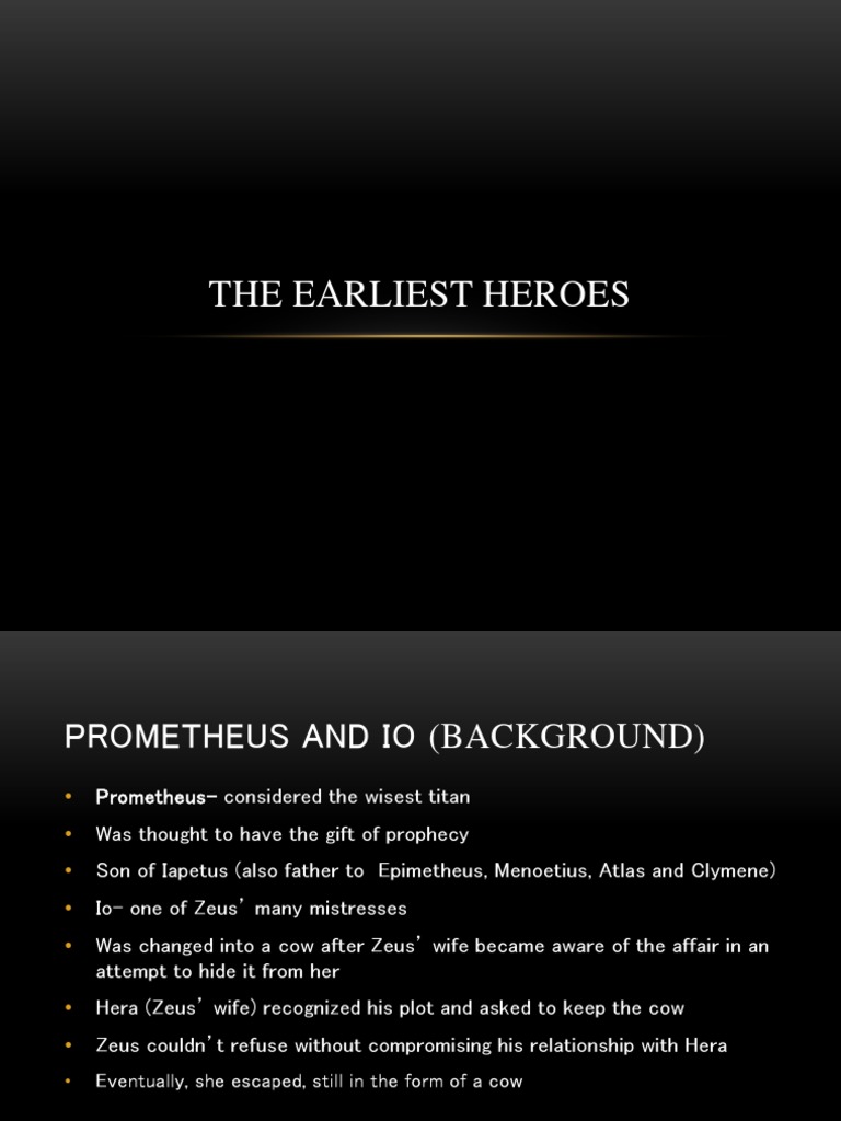 Prometheus and Io: Myths of Suffering | PDF | Prometheus | Hera