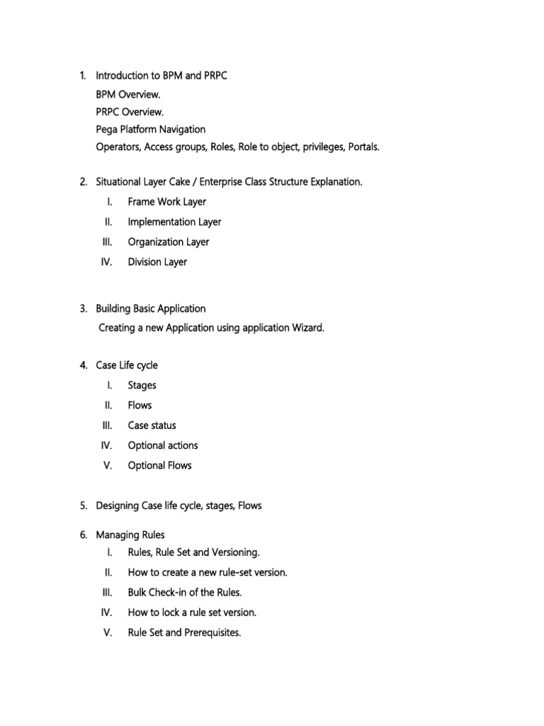 PEGA Course Content Csa & Cssa | PDF | Relational Database | Data Management