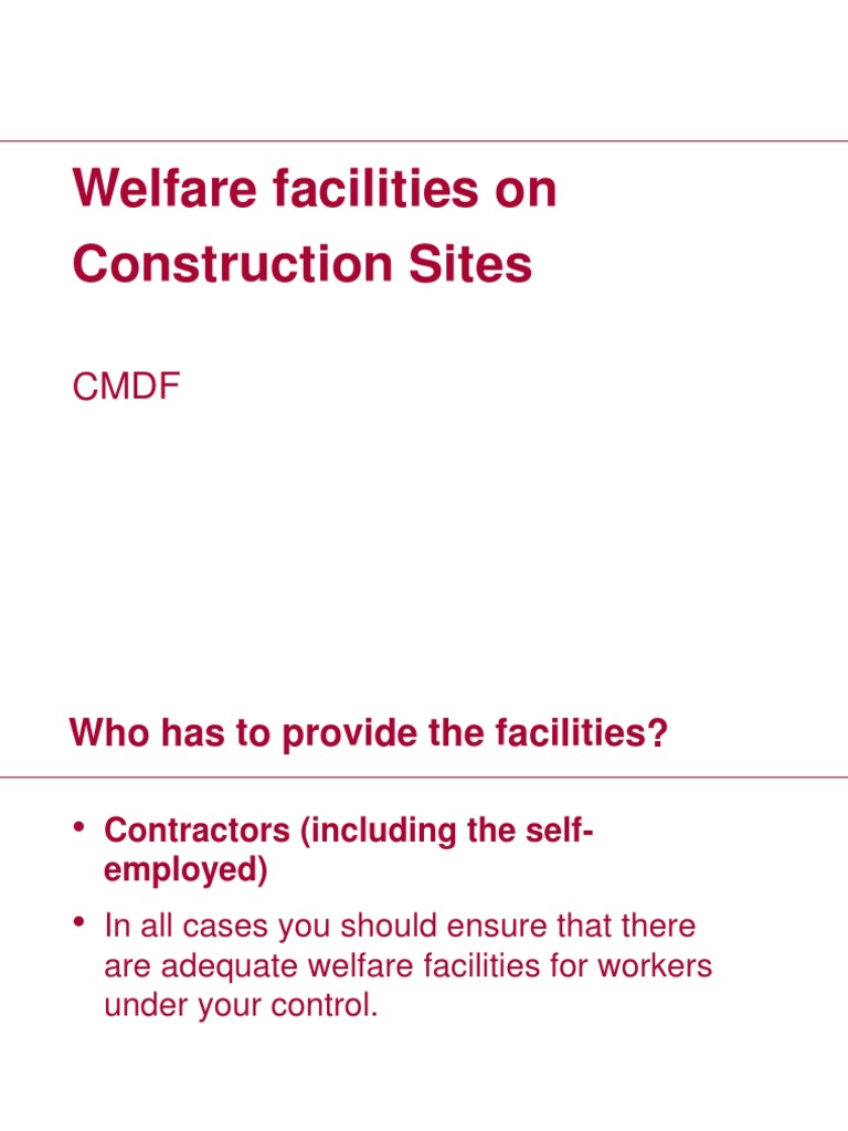 Construction Site Welfare Guide | PDF
