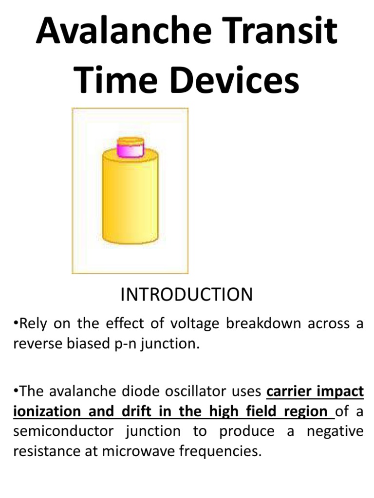 IMPATT Diode Operation and Applications for High Frequency Electronics ...