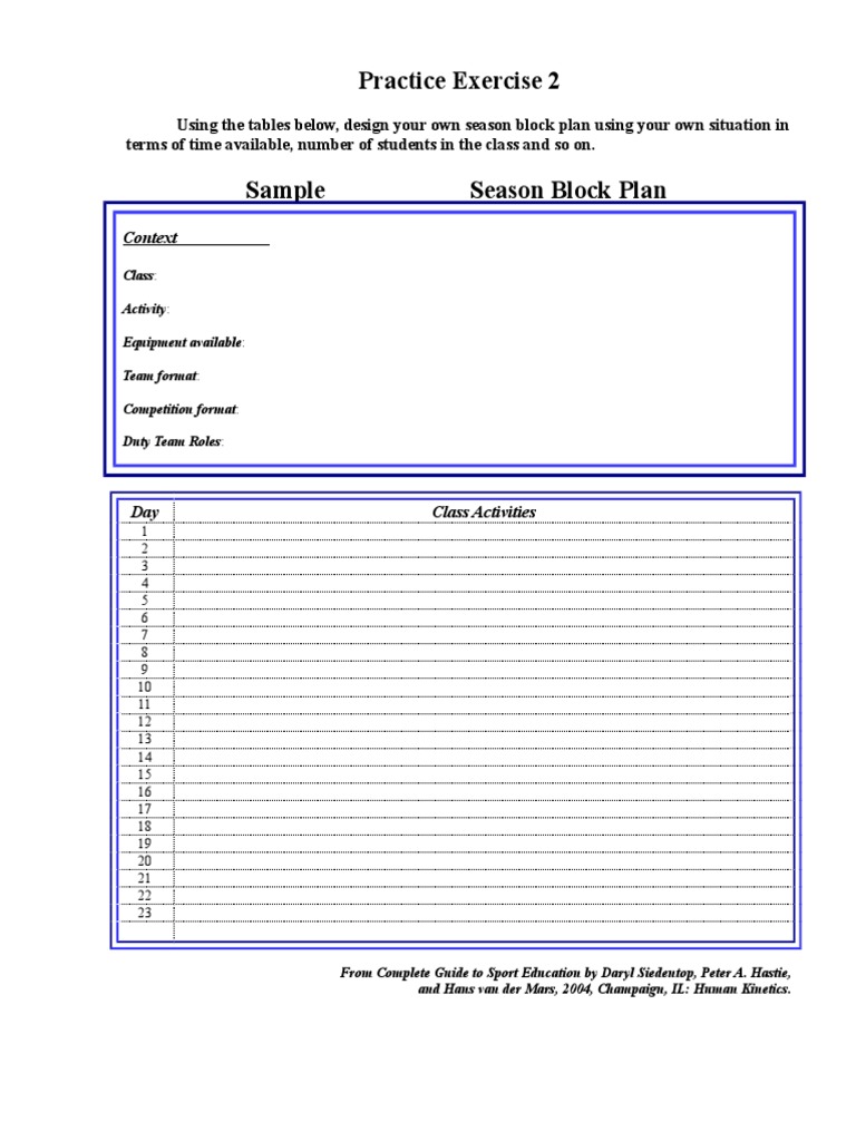 Block Plan Design Task 2 | PDF