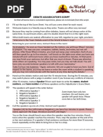 First Negative Speaker Template | PDF | Tuition Payments | Behavior ...