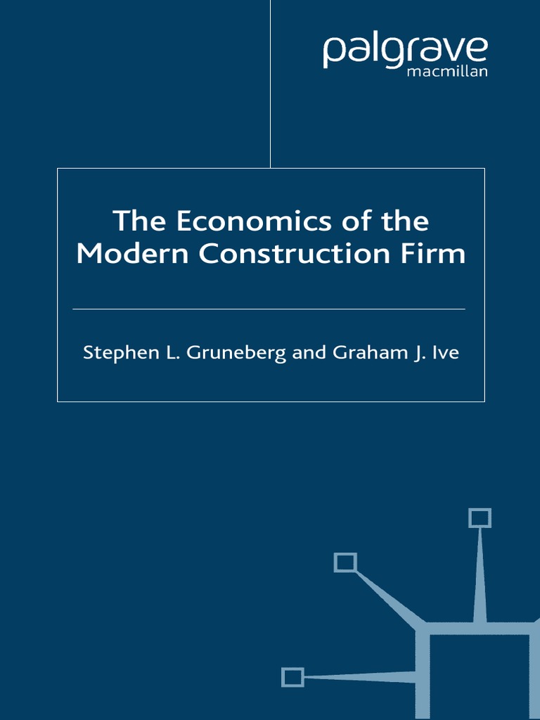 The Economics of The Modern Construction Sector | PDF | Neoclassical ...