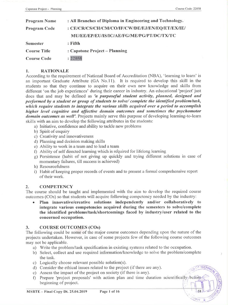 Capstone Project - Planning PDF | PDF