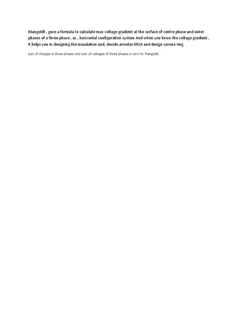 Mangoldt's Voltage Gradient Formula | PDF | Science & Mathematics ...