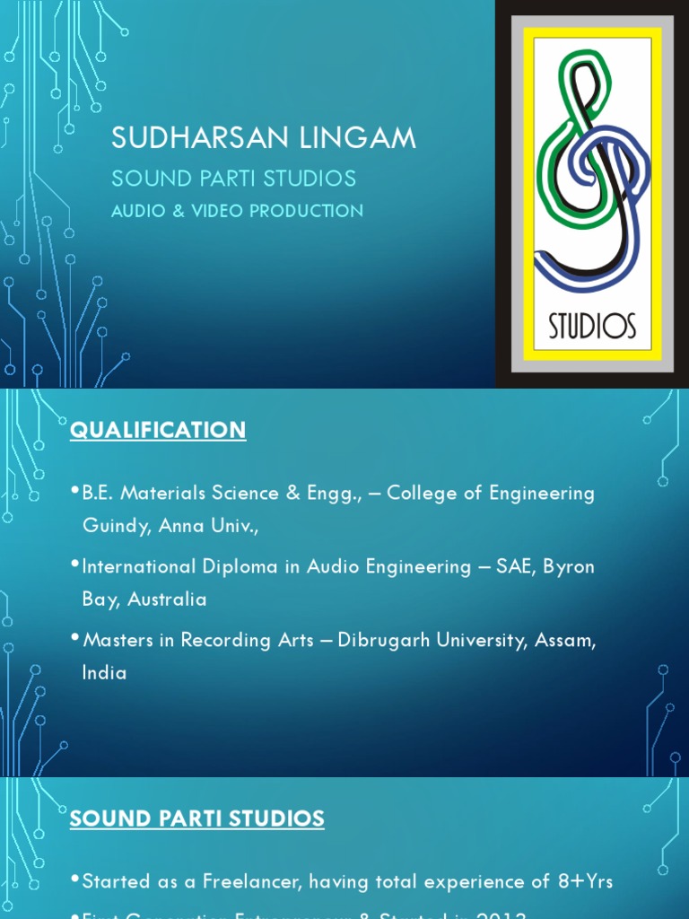 Sound Parti Studios Presentation | PDF | Sound Recording And ...