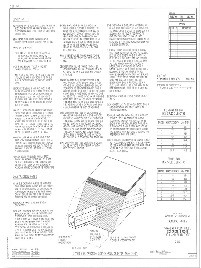 Stage Construction of Box Culvert | PDF