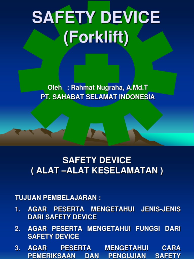 Jenis dan Fungsi Safety Device Forklift | PDF | Bisnis | Komputer
