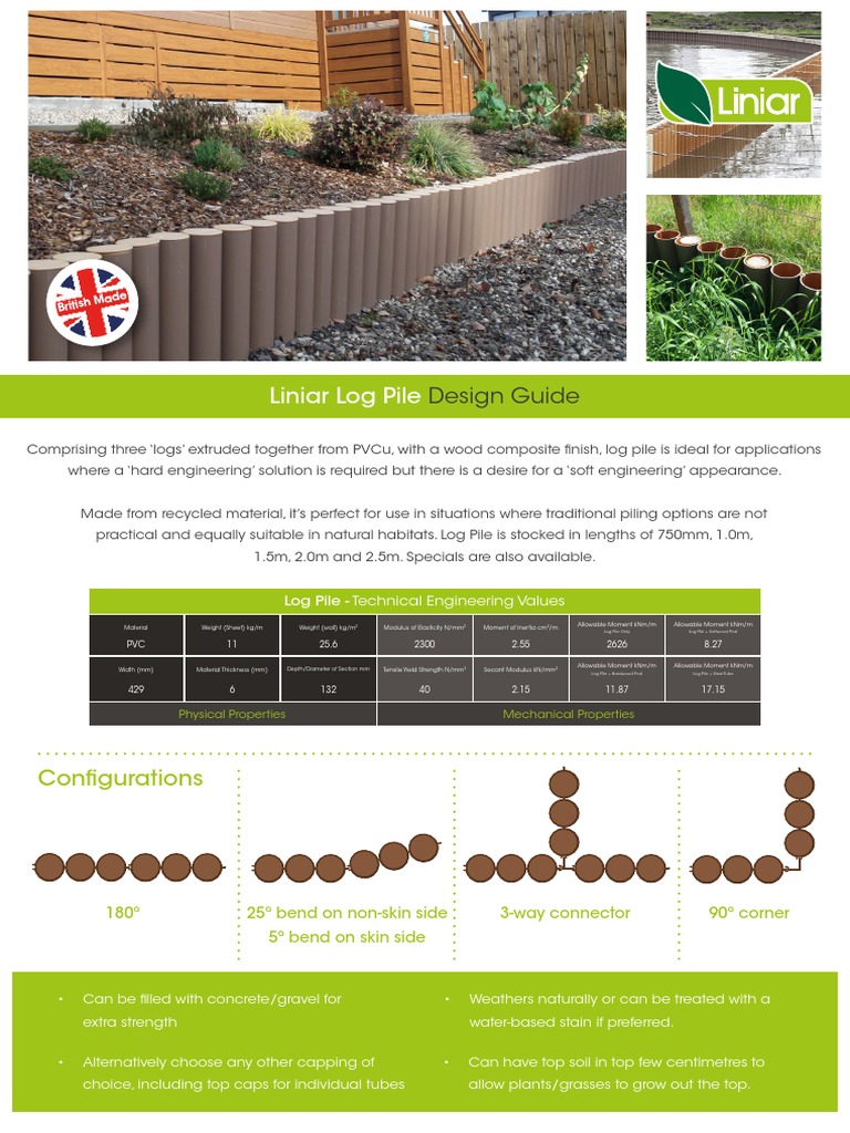 Design - Guide Plastic Log Pile | PDF | Deep Foundation | Polyvinyl ...