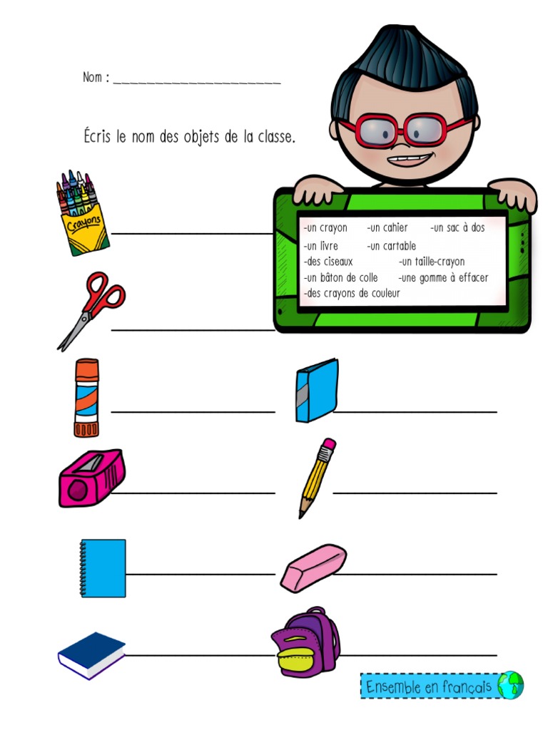 Identifie Les Objets de La Classe PDF | PDF | Jeux et activités ...