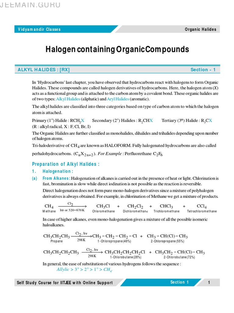 Alkyl Halides | PDF | Alkane | Ether